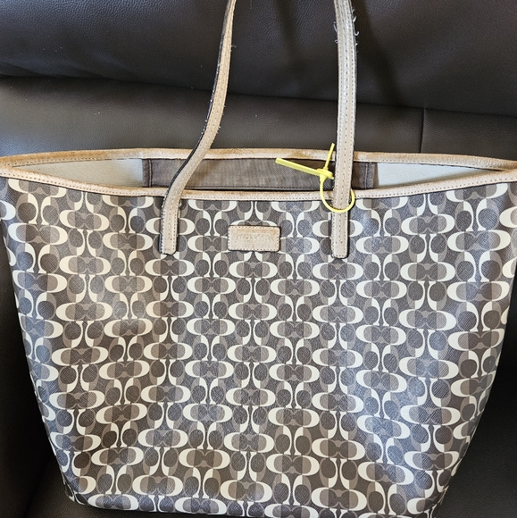 Coach | Bags | Coach Unique Brown Designer Neverfull | Poshmark
